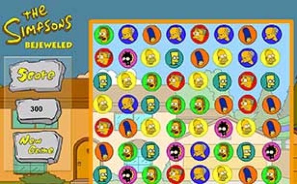 Les Simpsons Bejeweled - Jouez gratuitement à Les Simpsons Bejeweled ...
