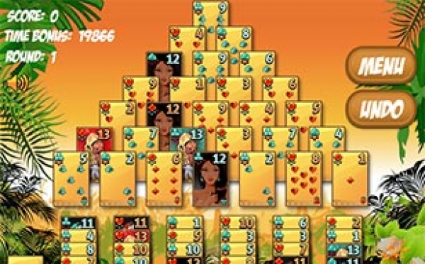 Pyramid Solitaire Aztec - Jouez gratuitement à Pyramid Solitaire Aztec ...